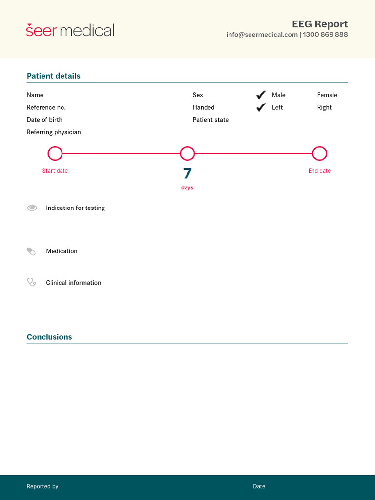 ClinicalReport EEG-ECG SAMPLE | PDF | Physiology | Neurological Disorders
