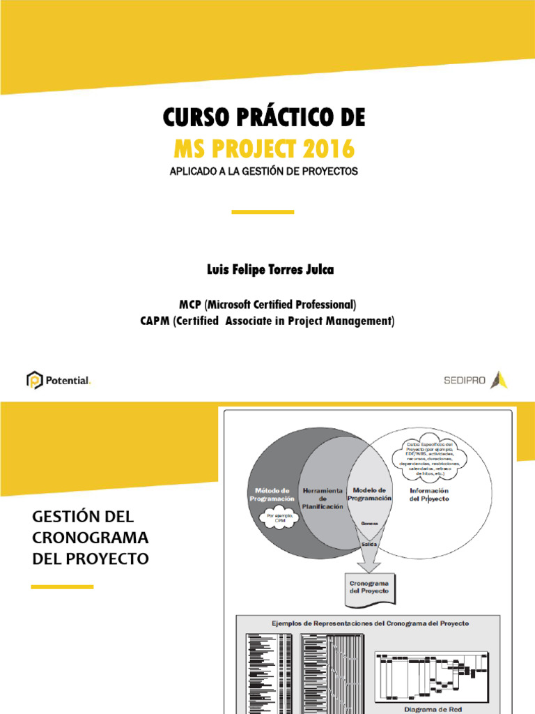 Curso Práctico MS Project 2016 para Proyectos | PDF | Ventana (informática) | Presupuesto