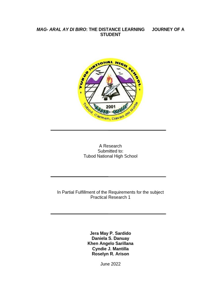 Distance Learning Journey of Students | PDF