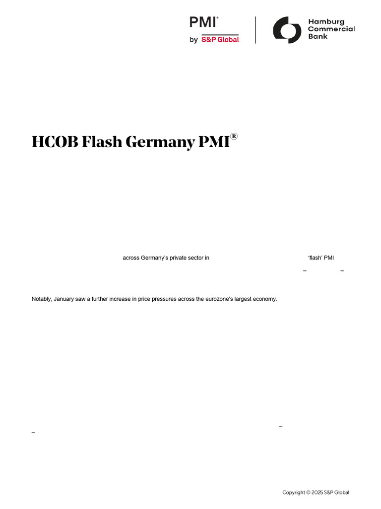 HCOB Flash Germany PMI: German Business Activity Broadly Stable in ...