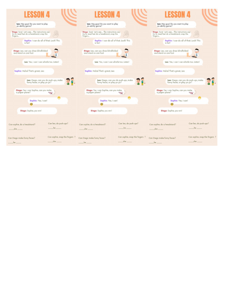 Lesson 4 Ingles | PDF