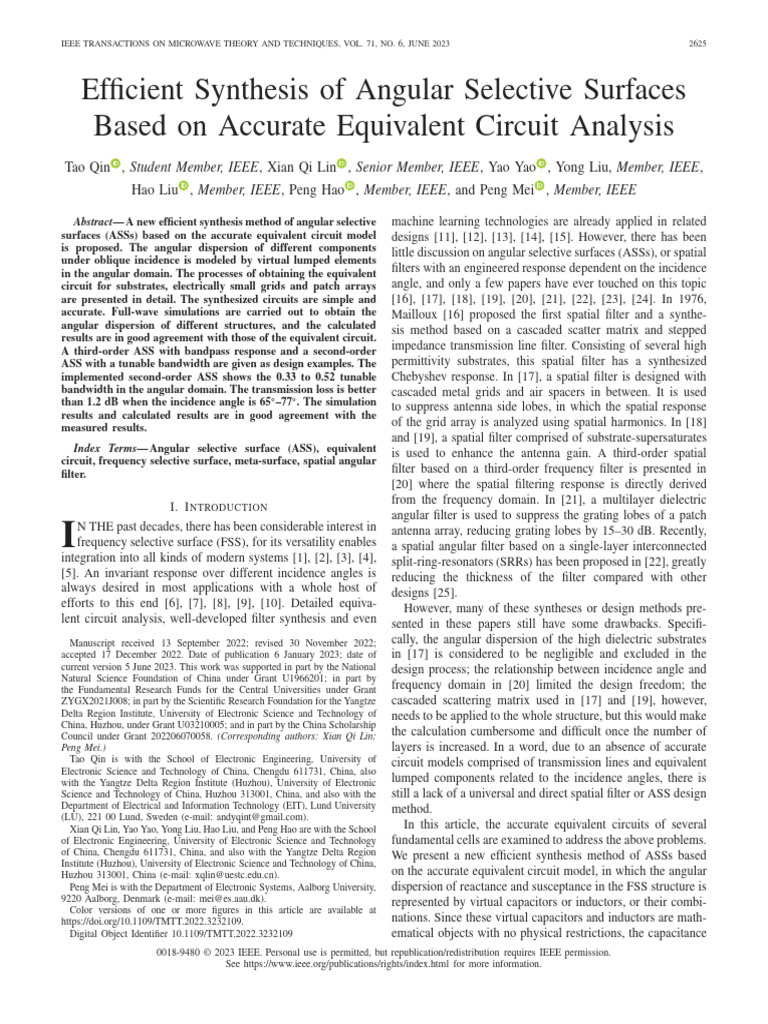 Efficient - Synthesis - of - Angular - Selective - Surfaces - Based ...