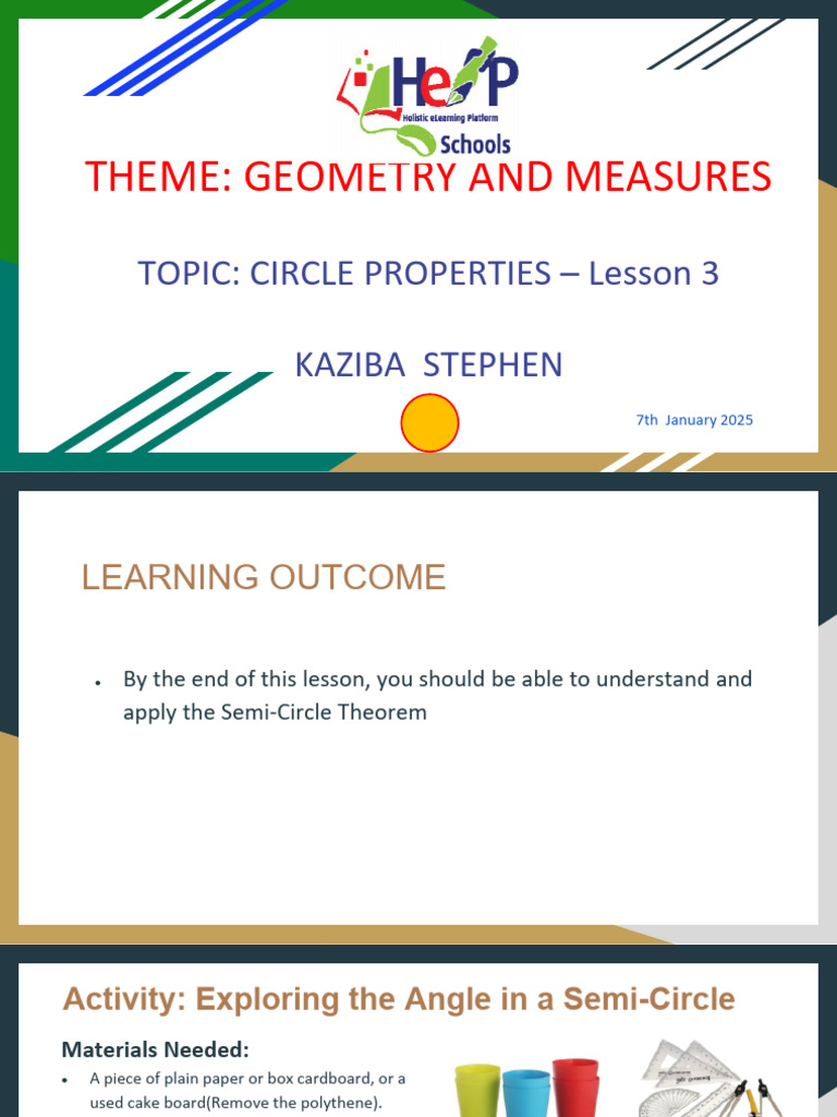 Lesson Three - Circle Theorems | PDF | Circle | Angle