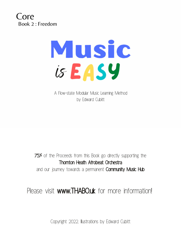 Music Is Easy Core Book 2 - Freedom | PDF | Chord (Music) | Minor Scale