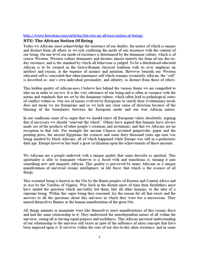 Ntu (Semi-Mythical Forefather of The BaNtu) | PDF | Trinity | Moses