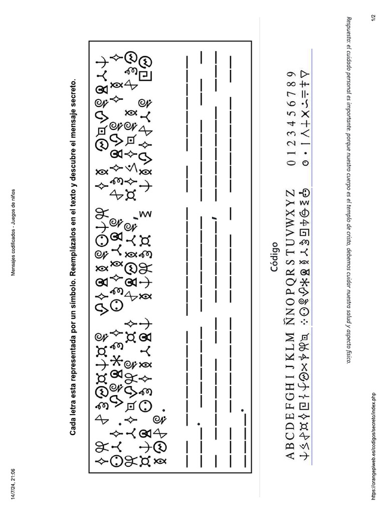 Mensaje Codificado | PDF