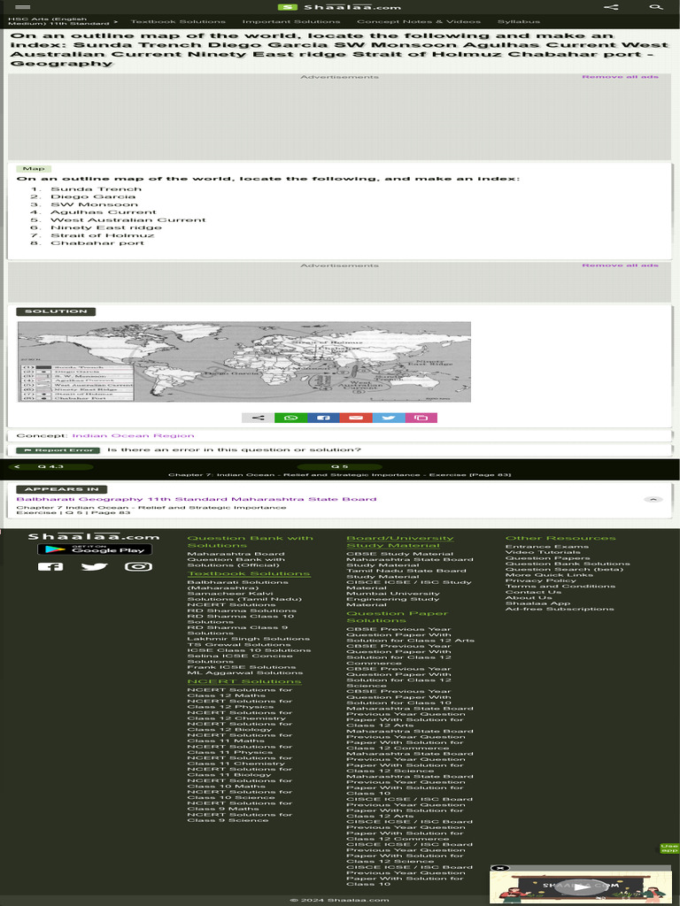 Locate Key Features on World Map | PDF | Educational Organizations ...