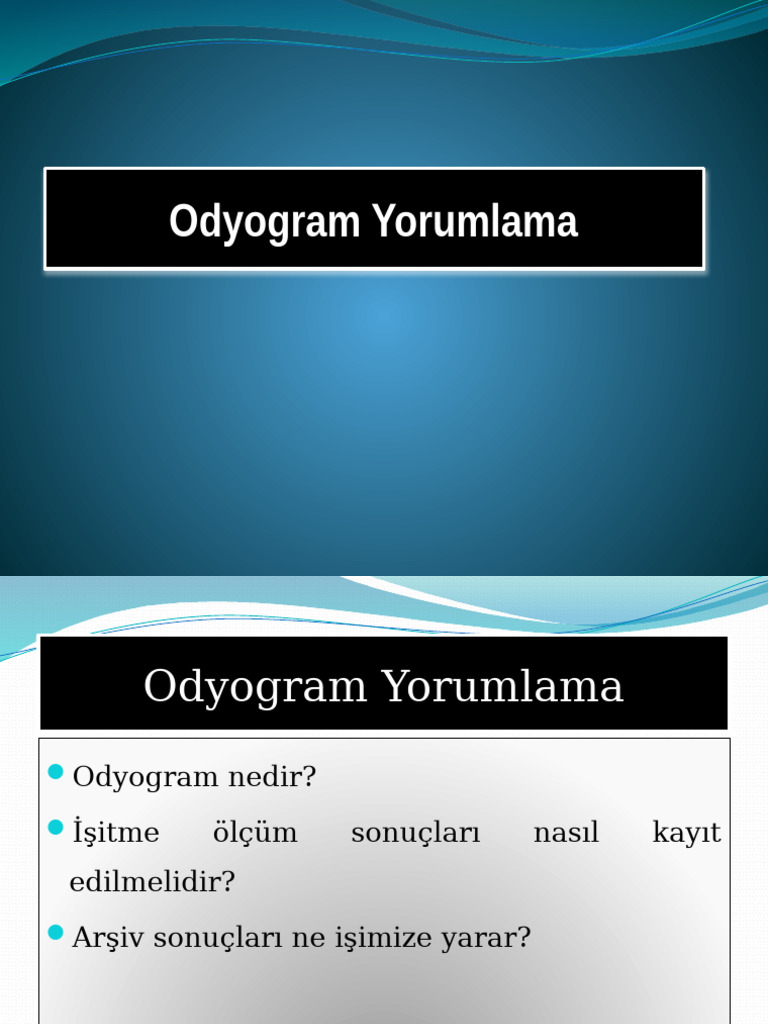 5 Odyogram Yorumlama | PDF