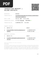 Bitcoin Transaction Receipt Details | PDF