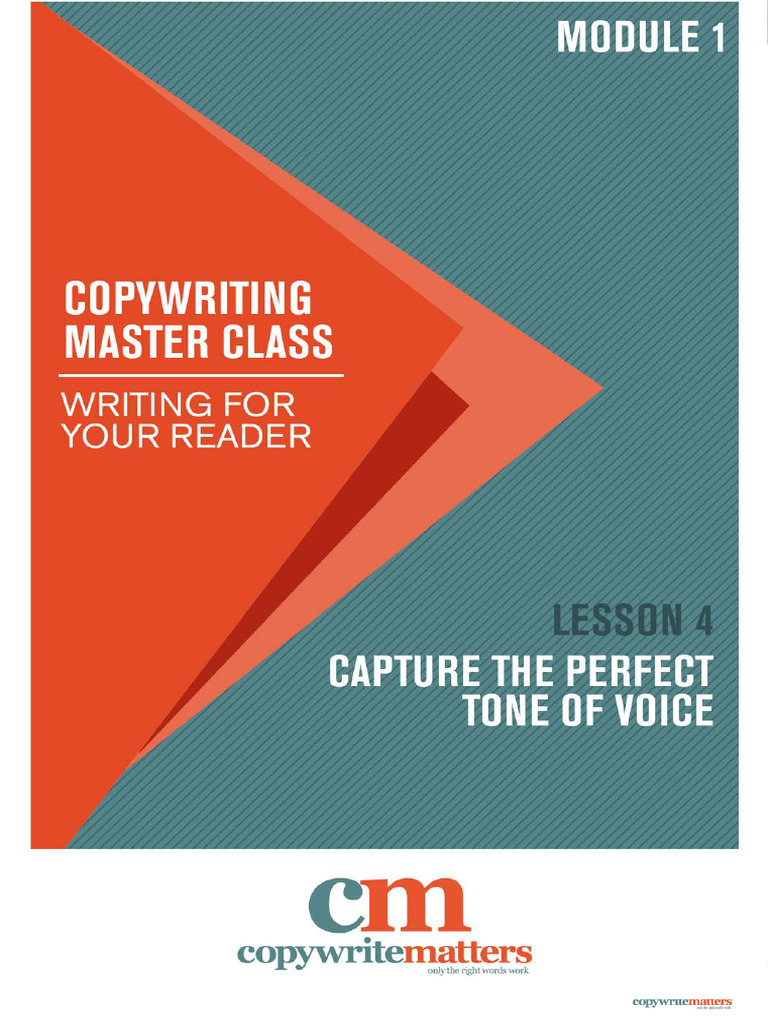 master-class-lesson-4 | PDF | Jargon | Copywriting master-class-lesson-4 | PDF | Jargon | Copywriting