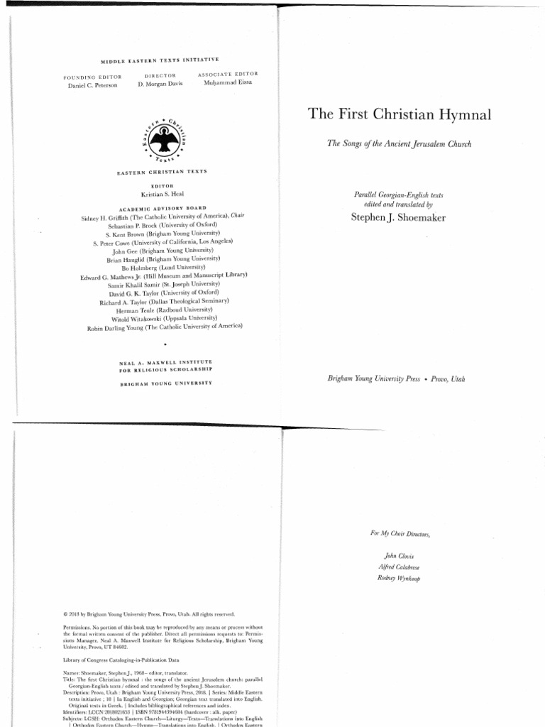 Shoemaker-First Christian Hymnal (Iadgari) | PDF | Mary, Mother Of ...