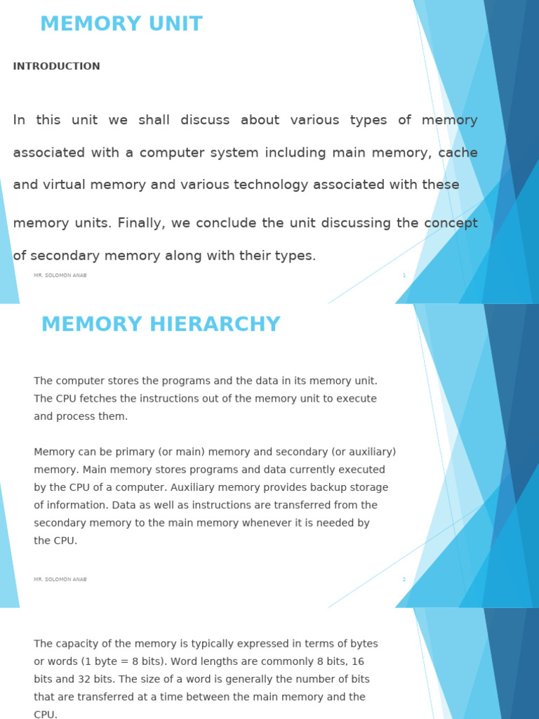 Presentation2-1 | PDF | Random Access Memory | Computer Data Storage