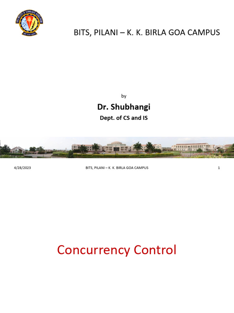 Concurrency Control Pdf Database Transaction Data Management