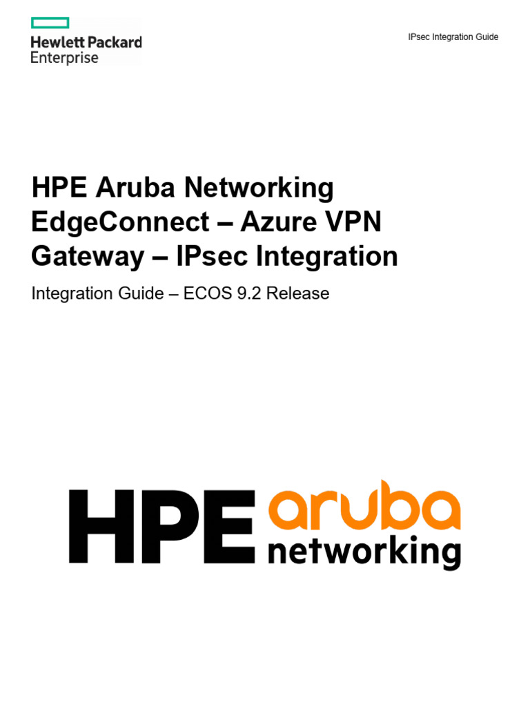 Int Azure EC IPSec Latest | PDF | Virtual Private Network | Ip Address