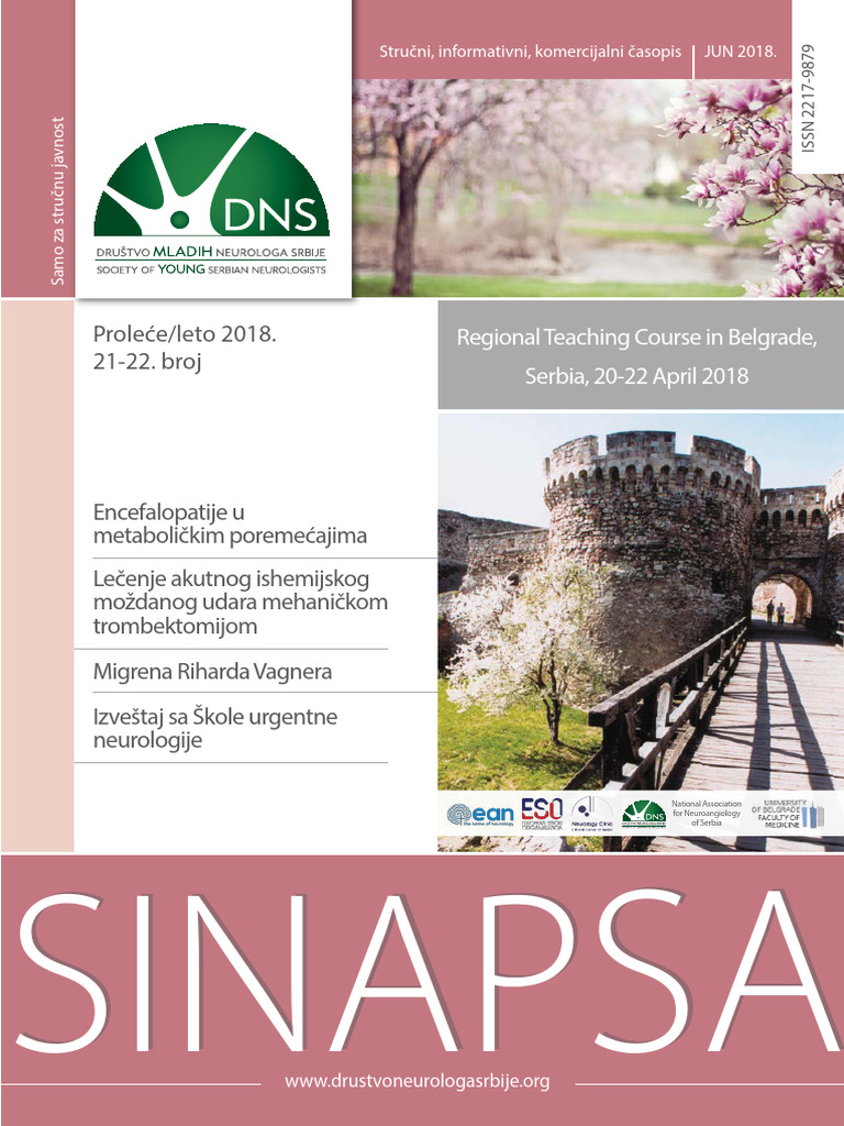Sinapsa 21 22 | PDF | Neurology | Serbia