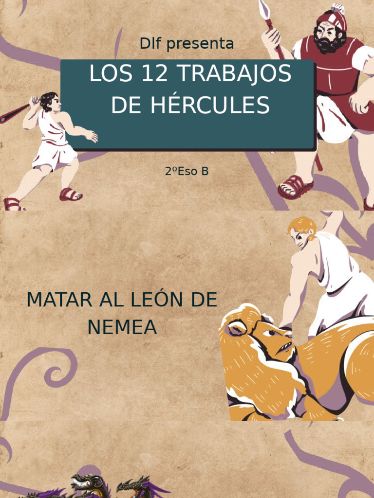 Los 12 Trabajos de Hércules: Resumen y Arte | PDF