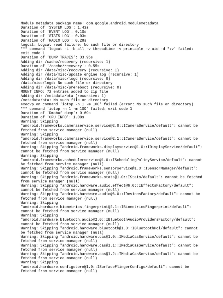 Bugreport Begonia RP1A.200720.011 2025 02 07 11 18 45 Dumpstate - Log ...