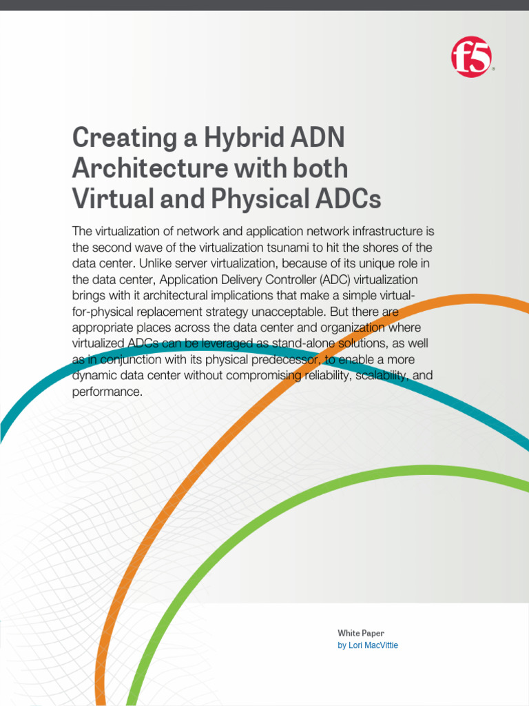 Creating A Hybrid Adn Architecture With Both Virtual and Physical Adcs | PDF | Cloud Computing ...