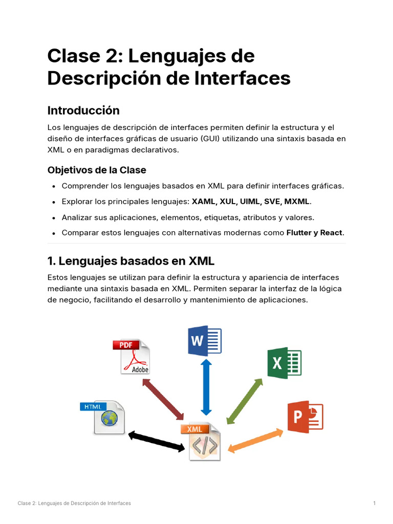 Clase 2 Lenguajes de Descripcin de Interfaces | PDF | Lenguaje de ...