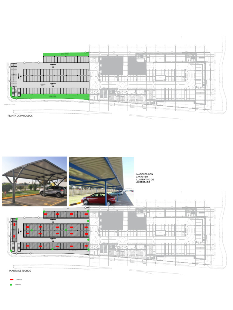 Diseño de Parqueo y Accesos Vehiculares | PDF