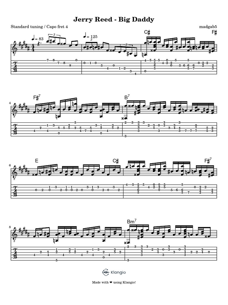 Guitar Tabs for Jerry Reed | PDF | European Musical Instruments ...