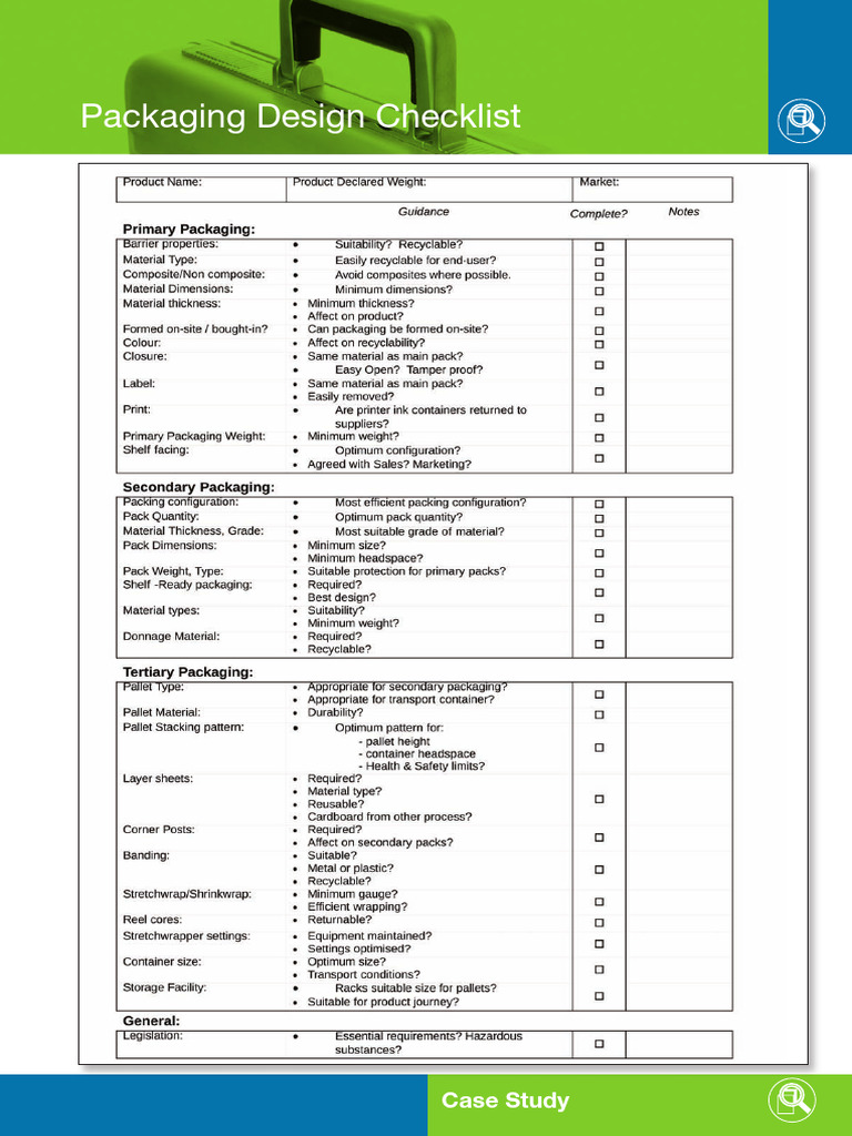 Case Study 3 Design Checklist | PDF