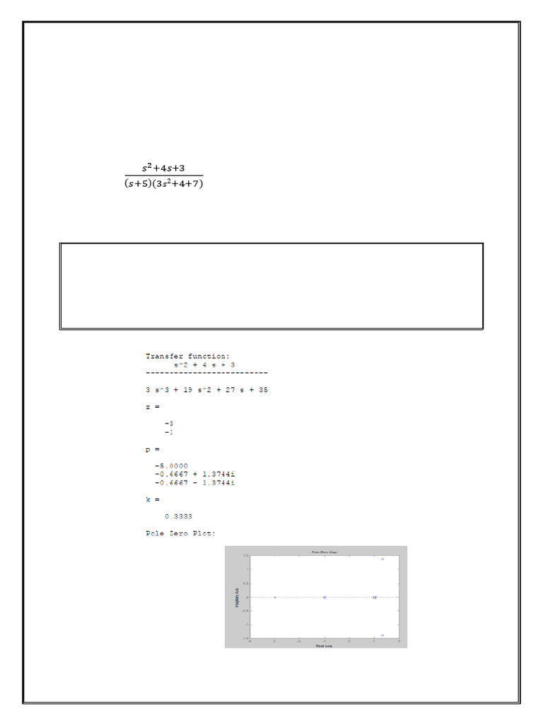 Control System Lab 2 | PDF