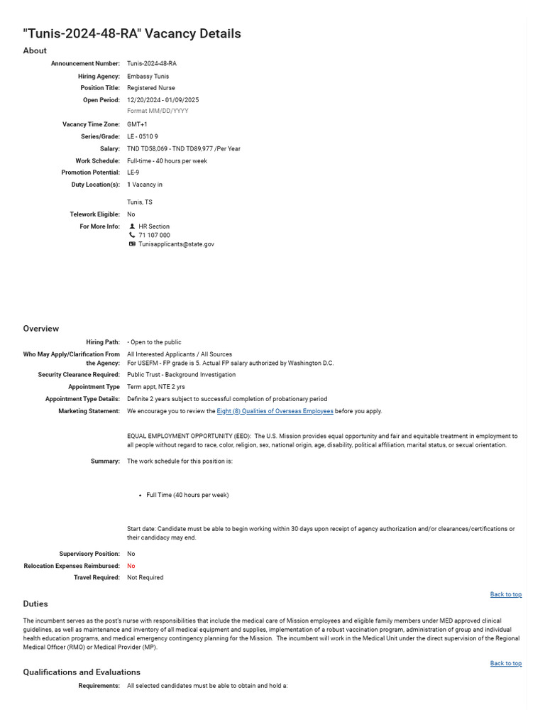Seeker - Vacancy - Detail Overview | PDF | Military Discharge | Employment