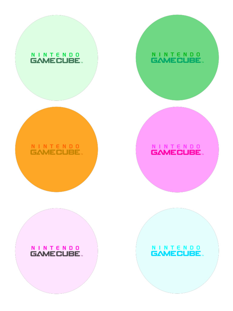 Gamecube Jewels AllColors PRINTABLE | PDF