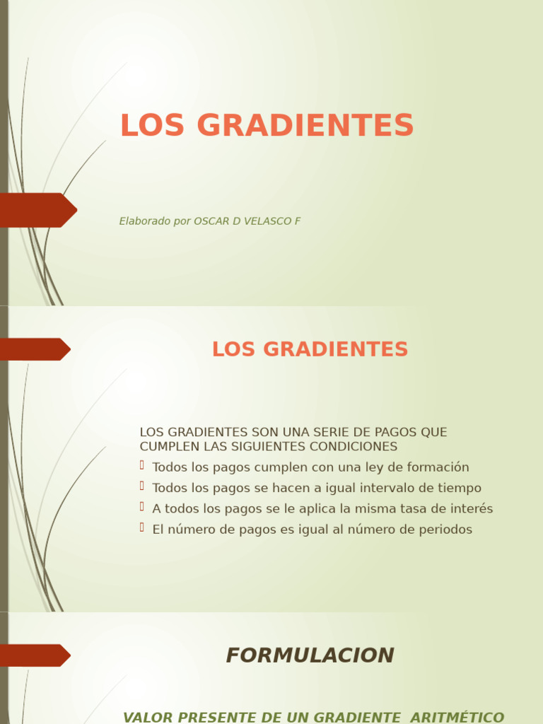 Los Gradientes | PDF