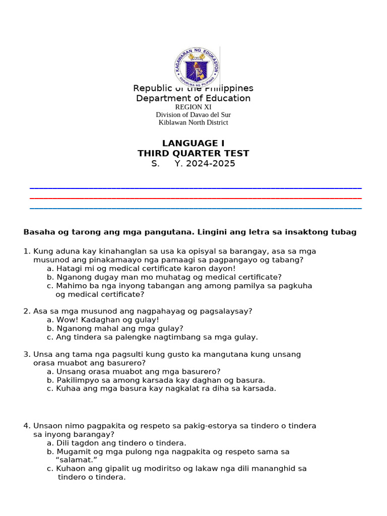 Q3 PT Language 1 | PDF