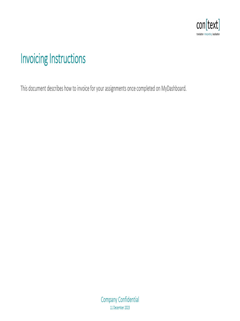 INVOICING Instructions 2 | PDF | Invoice