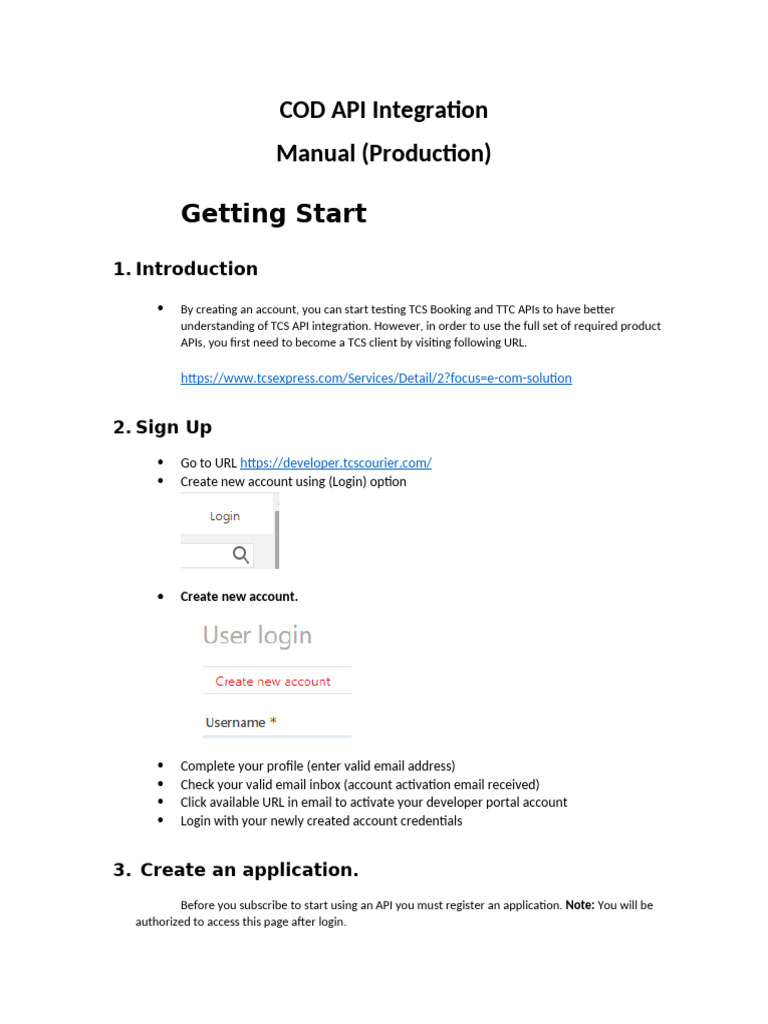 TCS API Integration Guide | PDF
