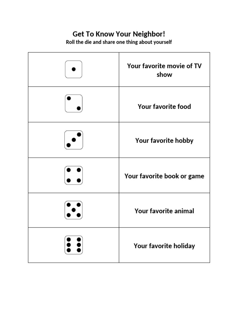 Get To Know Your Neighbor | PDF