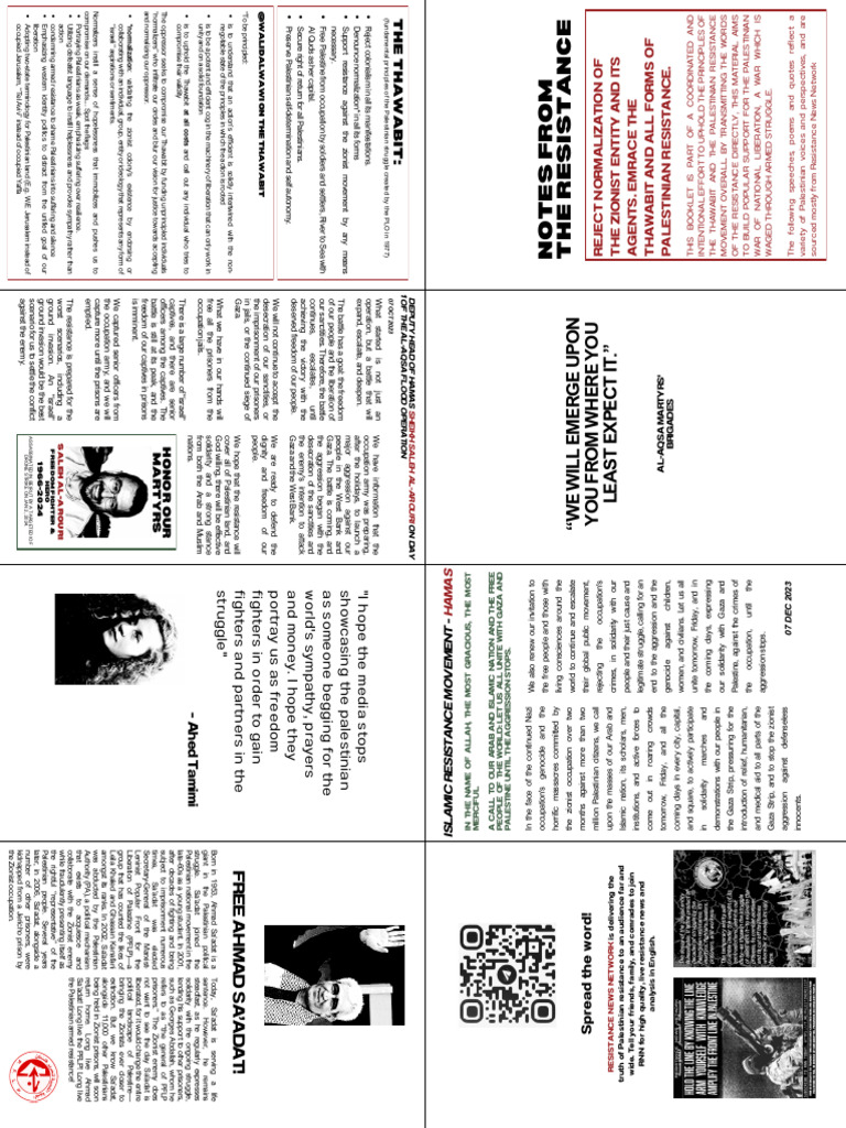 Palestinian Resistance Voices | PDF | Popular Front For The Liberation ...