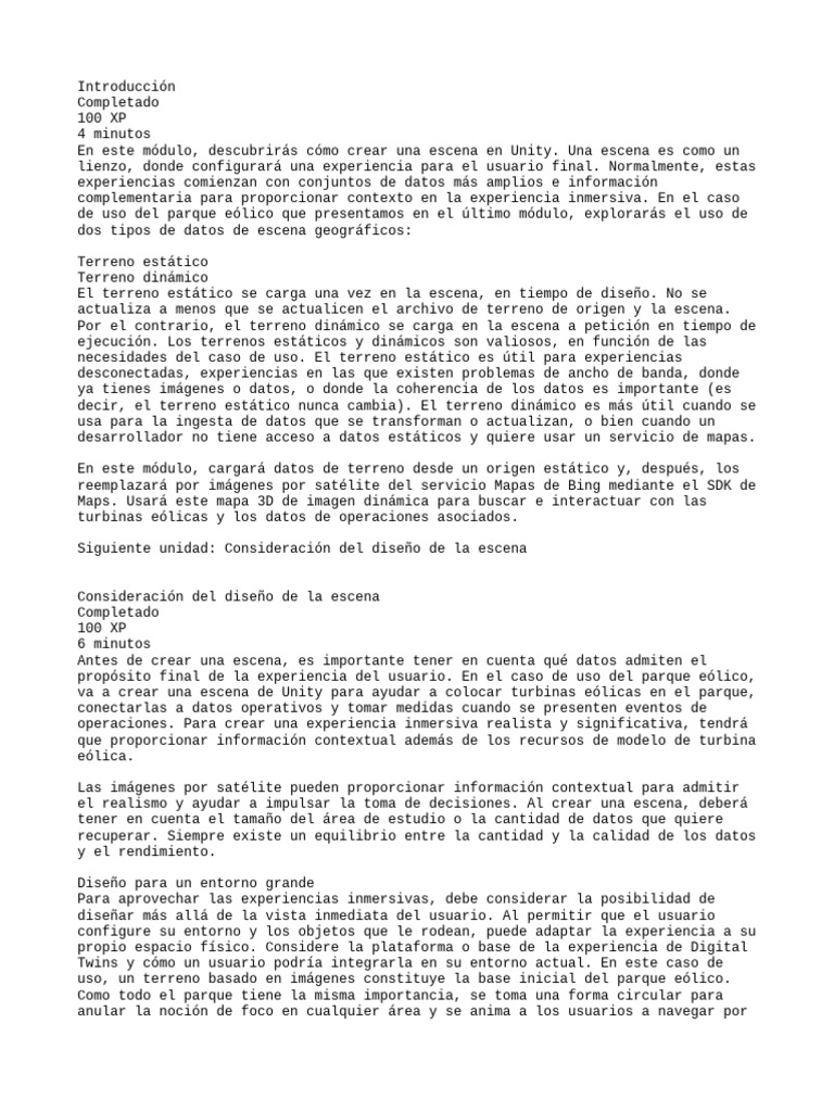 Creación de Una Escena 3D para La Realidad Mixta en Unity | PDF ...