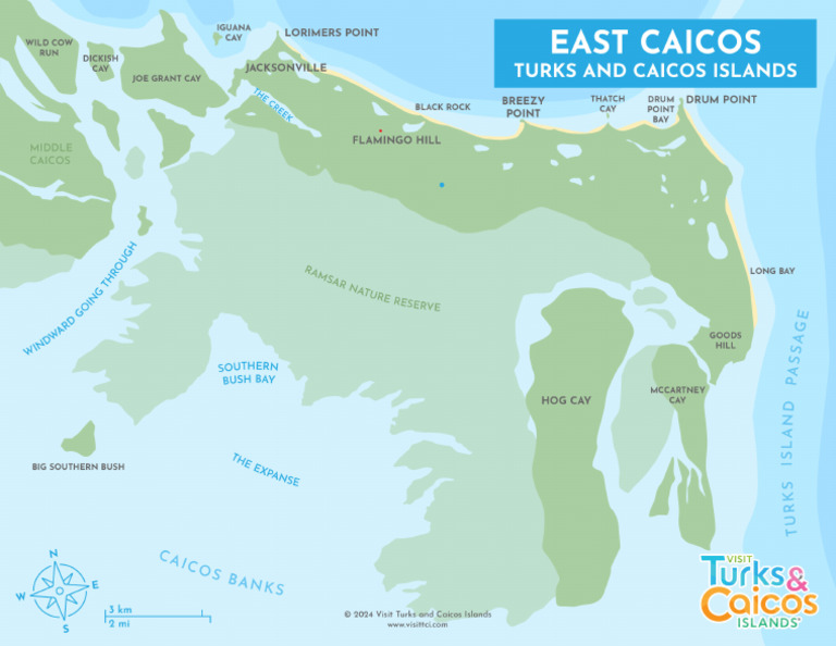 TURKS AND CAICOS. East-Caicos-Map | PDF