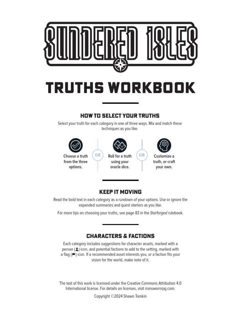 Sundered Isles Truths Workbook | PDF | Piracy | Ghosts