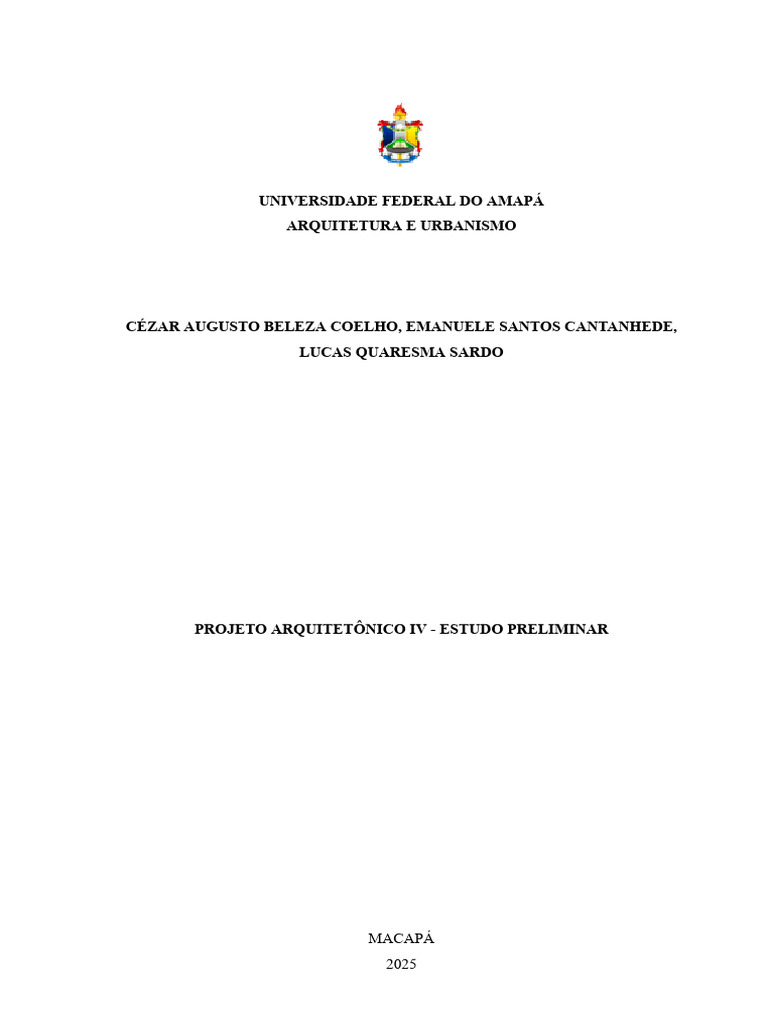 Projeto Arquitetônico IV - Estudo Preliminar | PDF | Latitude | Sol