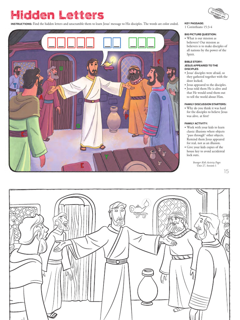 27 Printables Activitypages Younger | PDF | Jesus | Disciple (Christianity)