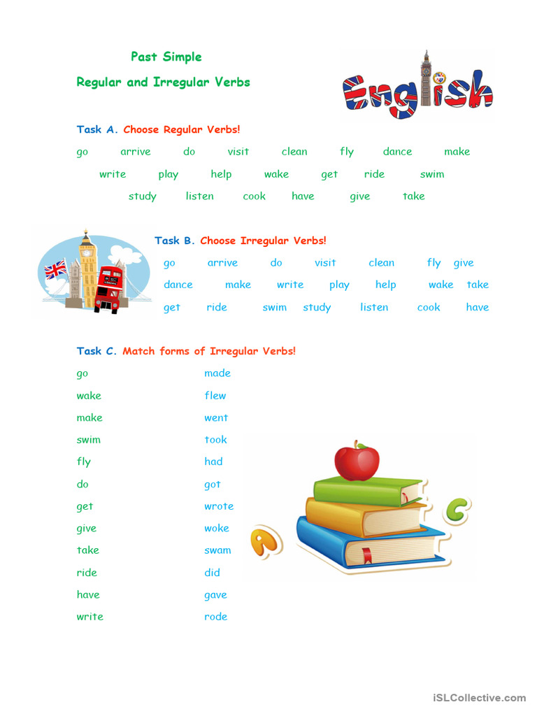 Past Simple. Regular and Irregular Verbs | PDF