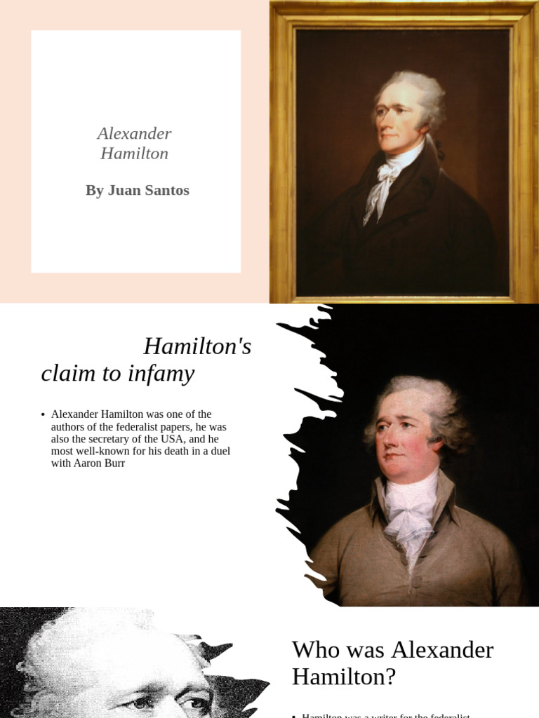 Alexander Hamilton Biography Project | PDF | Alexander Hamilton ...