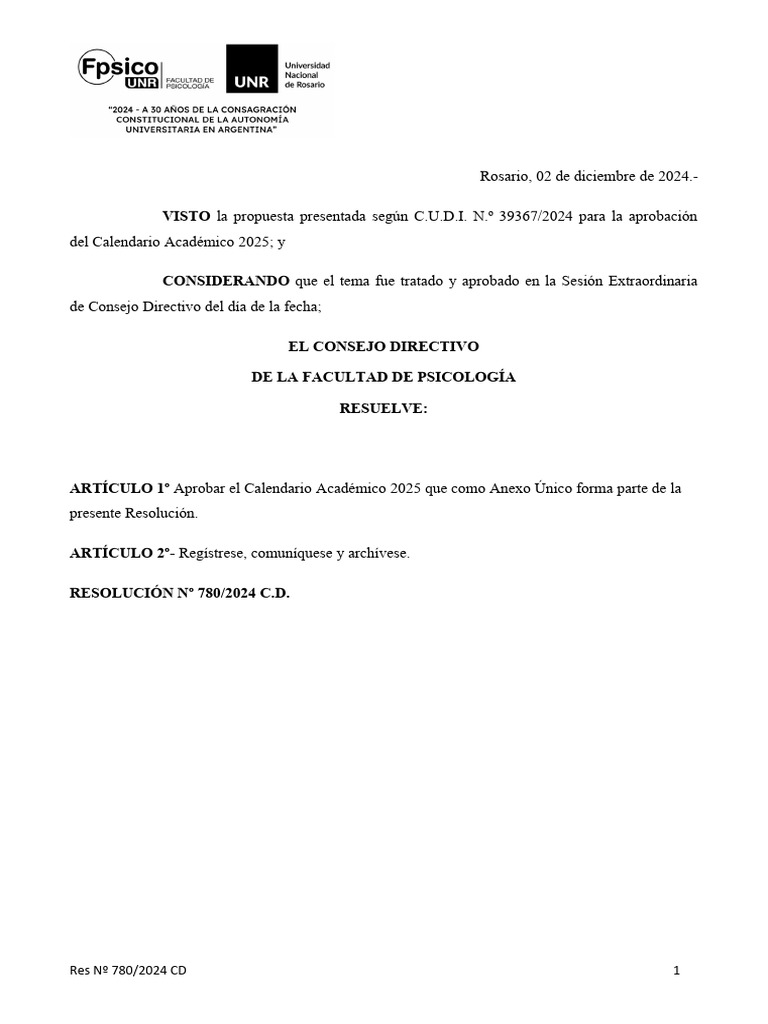 Calendario Acad 2025 11-02 | PDF