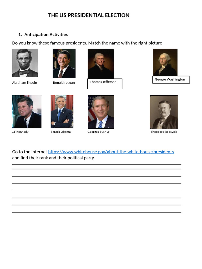 US Presidential Election Facts | PDF | Presidents Of The United States ...