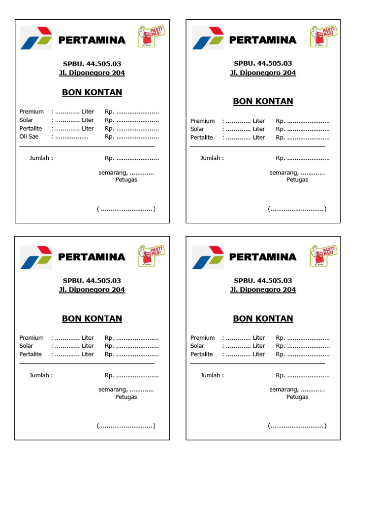 Nota-Pertamina Compress | PDF