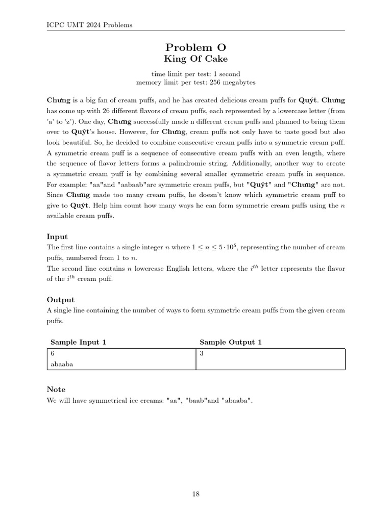 Problem O Pdf