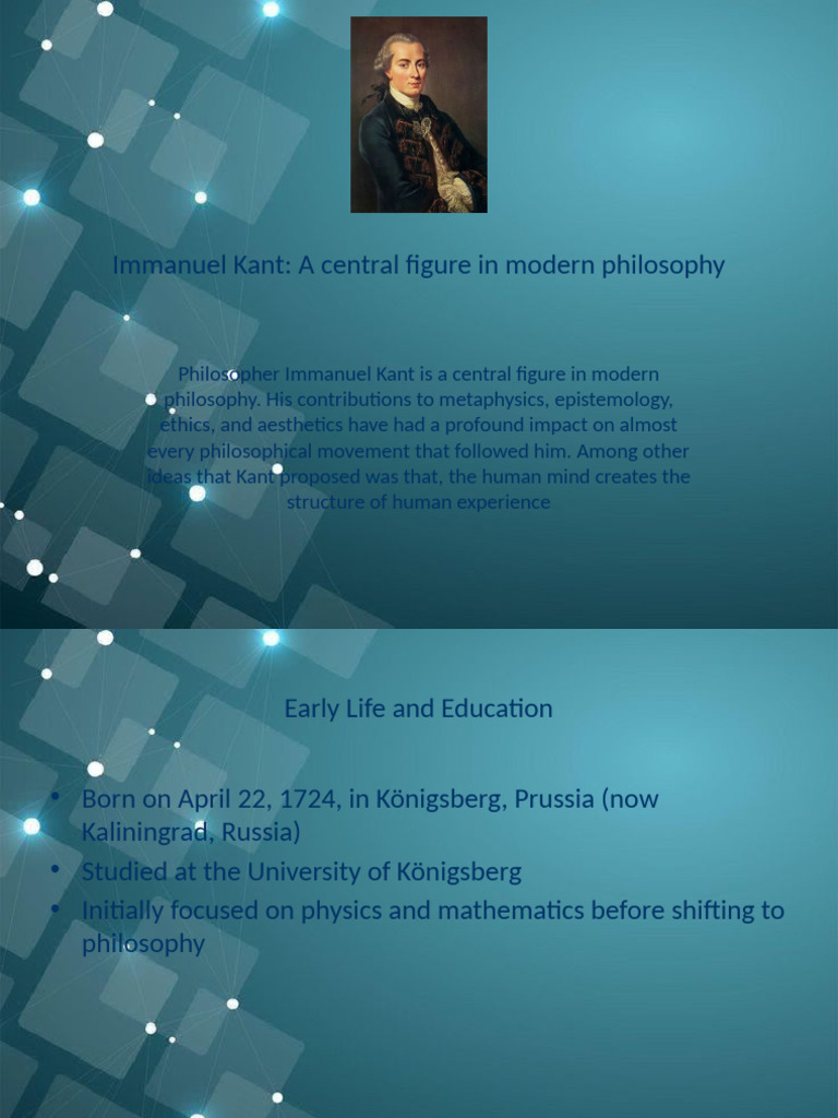 Immanuel Kant's Philosophy Explained | PDF