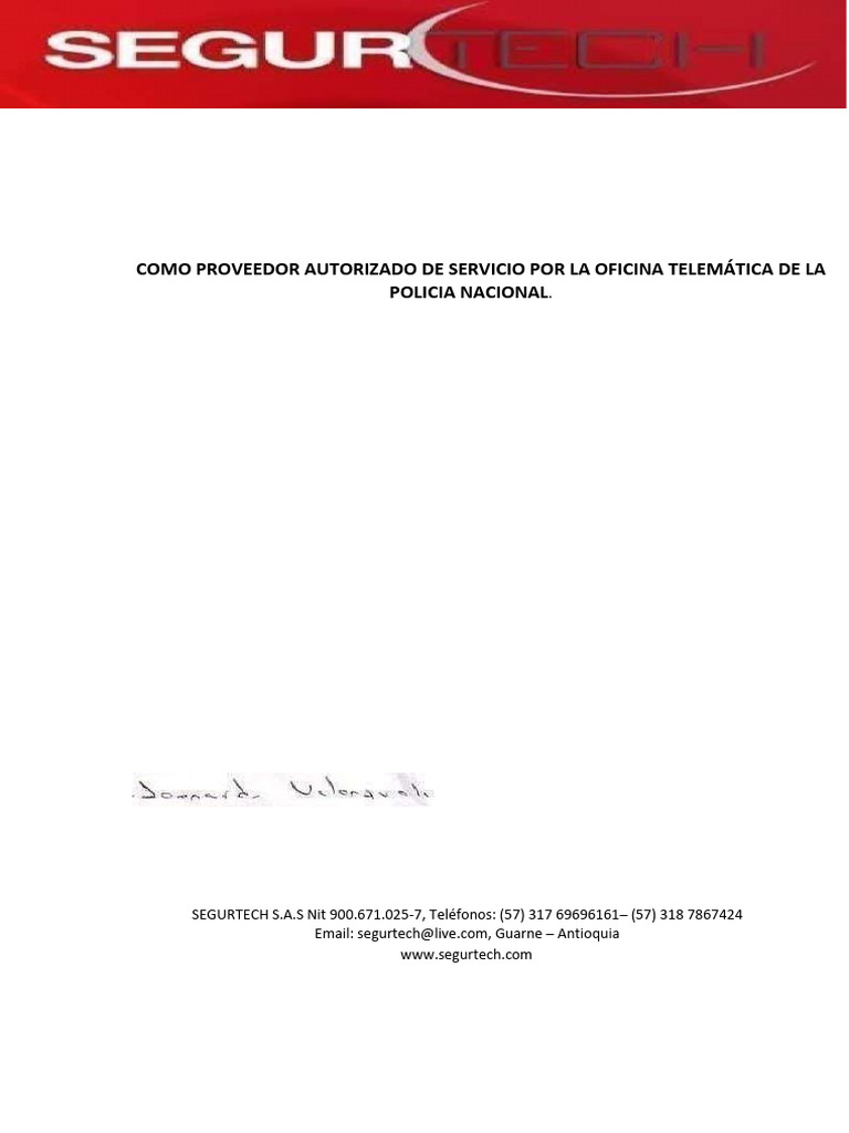 CERTIFICADO SEGURTECH. EQUITY CAPITAL SAS. ARH310697 0502 | PDF