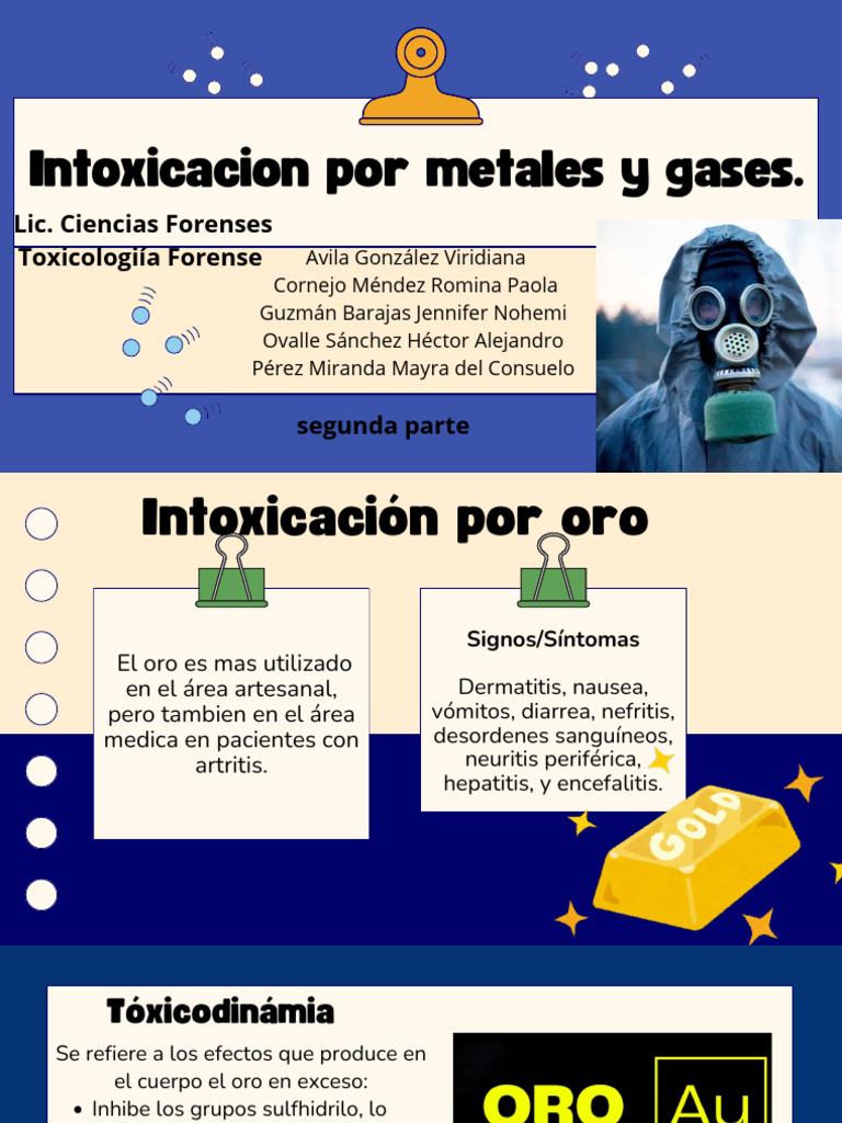 Intoxicación por Metales y Gases Tóxicos | PDF | Monóxido de carbono ...