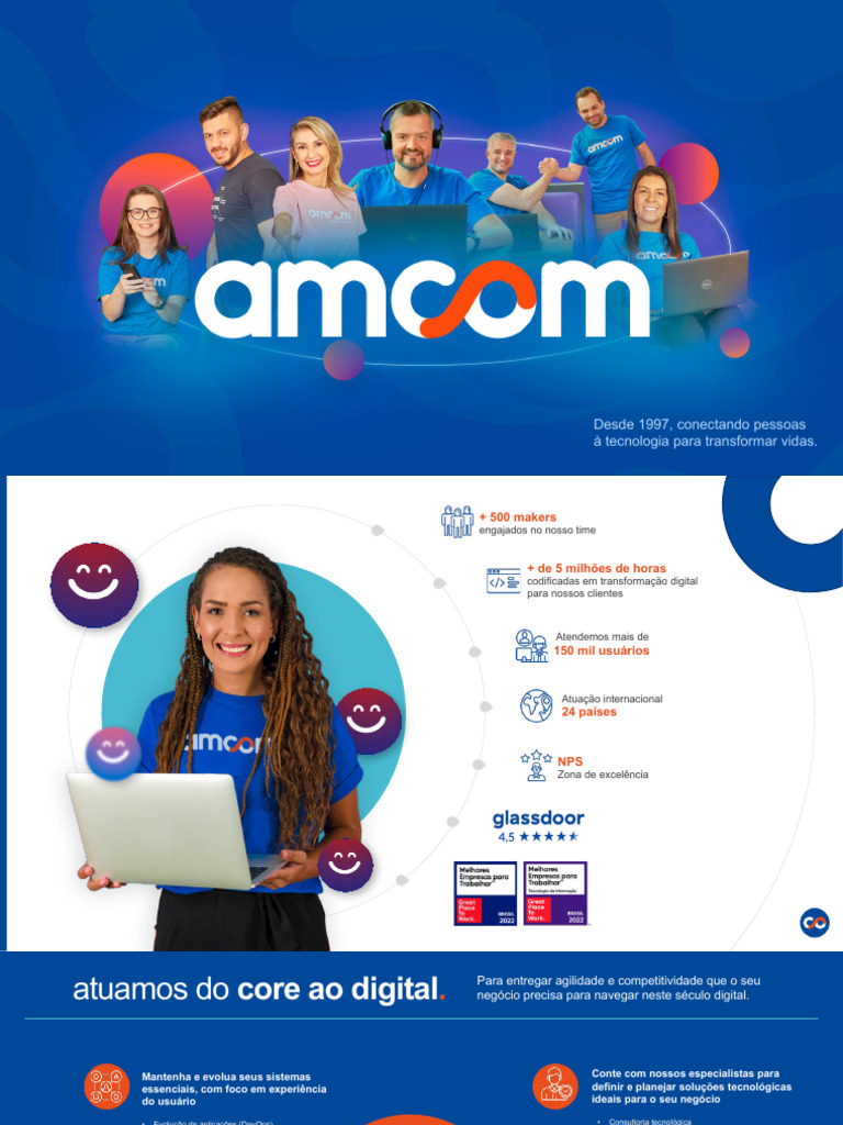 Insitucional AMcom | PDF | Desenvolvimento ágil de software | Informática